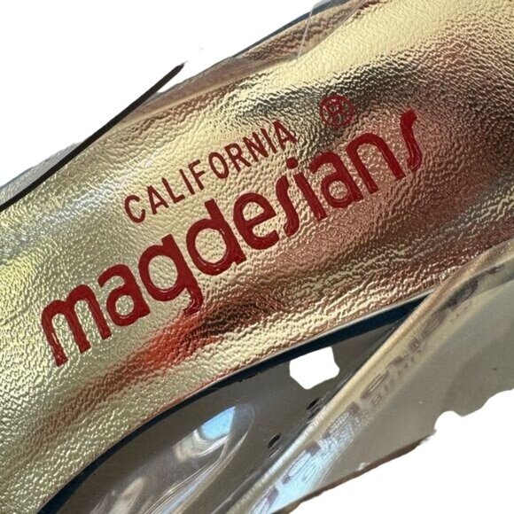 Magdesians | Shoes | Vintage Clear Plastic And Leather Sandals By ...